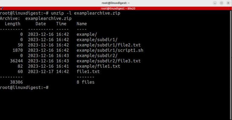 How to Unzip a Zip File in Linux - Linux Digest